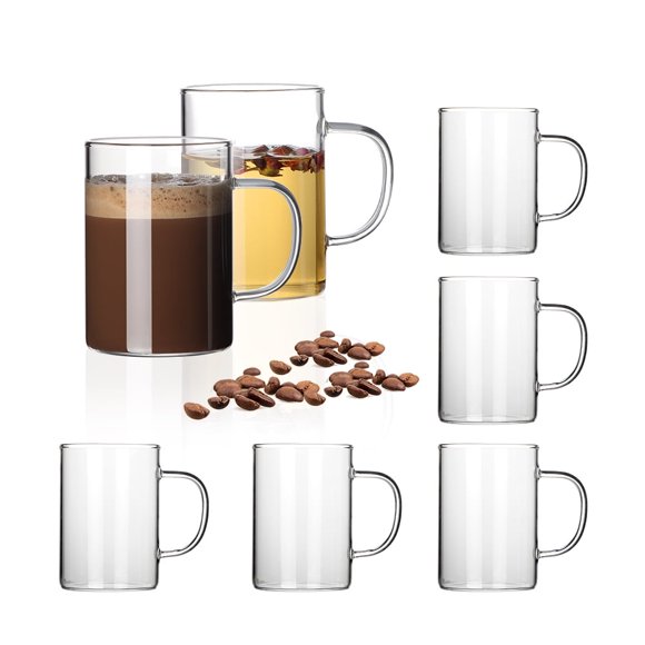 clear glass mugs with handles