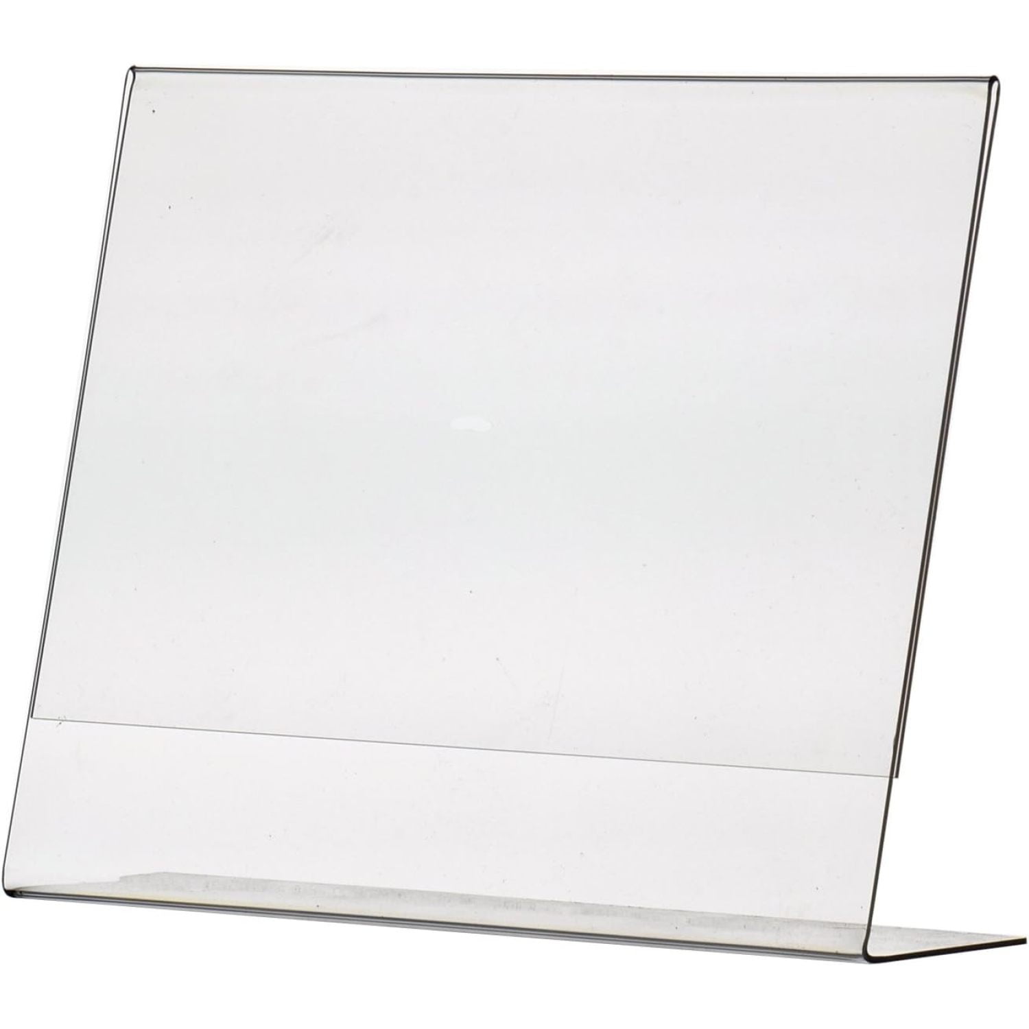 (6 Pack) 10" x 8" Clear Acrylic Slant Back Ad/Sign Holder, Plastic ...