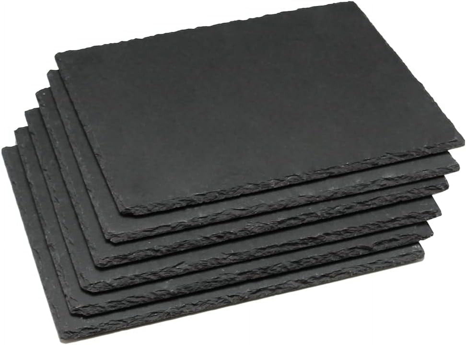 6 Pack 10 x 8 Inch Slate Cheese Board and Charcuterie Plates ...