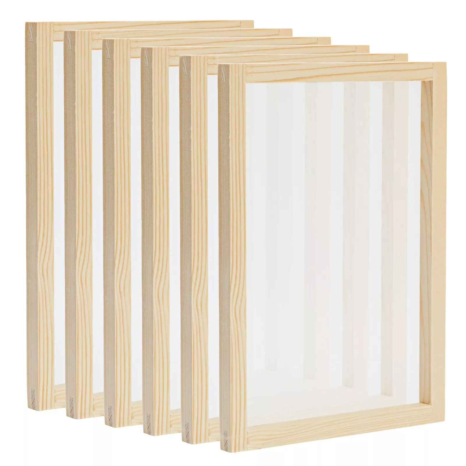6 Pack 10”x14" Wood Frame Silk Screen Printing Frame Kit 110 Mesh for ...