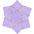6 Pack 100% Cotton Bandanas 22” x 22" for Men & Women Paisley ...