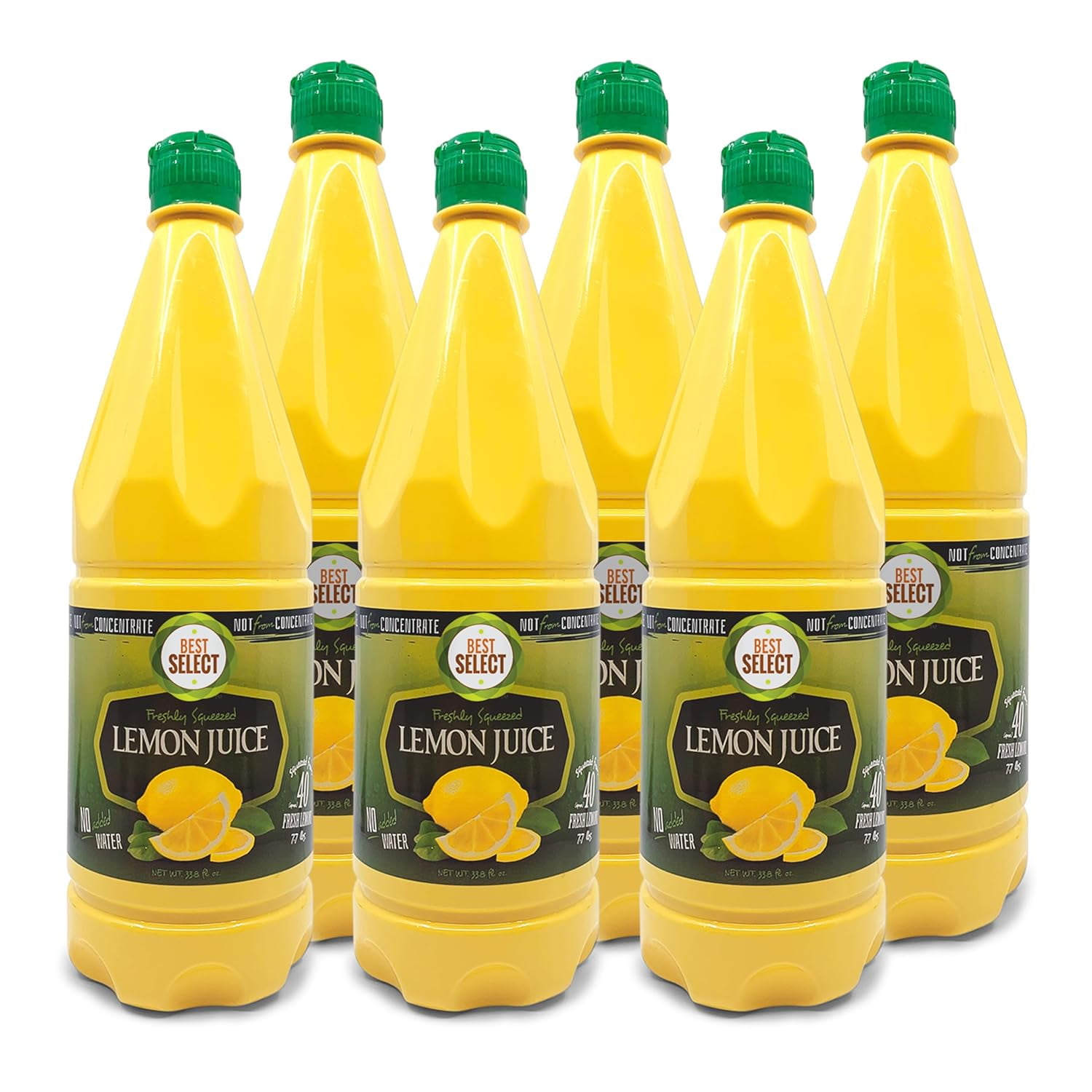 6 Pack 100% Lemon Juice Freshly Squeezed NO Added Water 33.8oz Not From ...