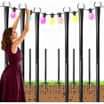 6 Pack 10ft String Light Poles,Poles For Outdoor String Lights With ...