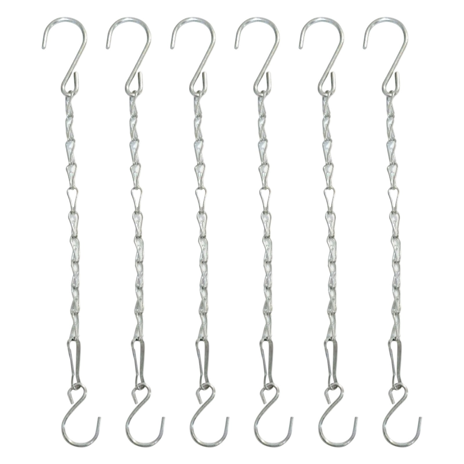 6 Pack 11.4.4 Inch Hanger Black Hanging Chains with S Hooks for Hanging ...