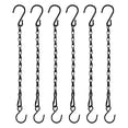 6 Pack 11.4.4 Inch Hanger Black Hanging Chains with S Hooks for Hanging ...