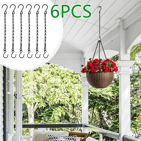 6 Pack 11.44 Inch Hanging Chains with S Hooks, Adjustable Multi-Color ...