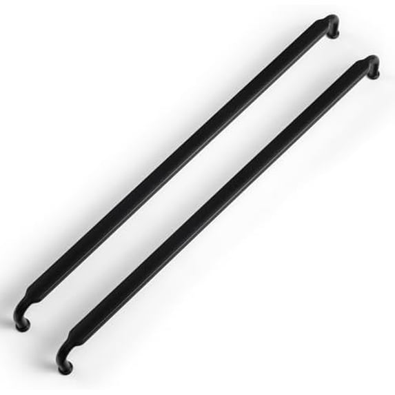 6 Pack 12-3/5 Inch （320mm） Hole Center Cabinet Pulls Matte Black Zinc ...