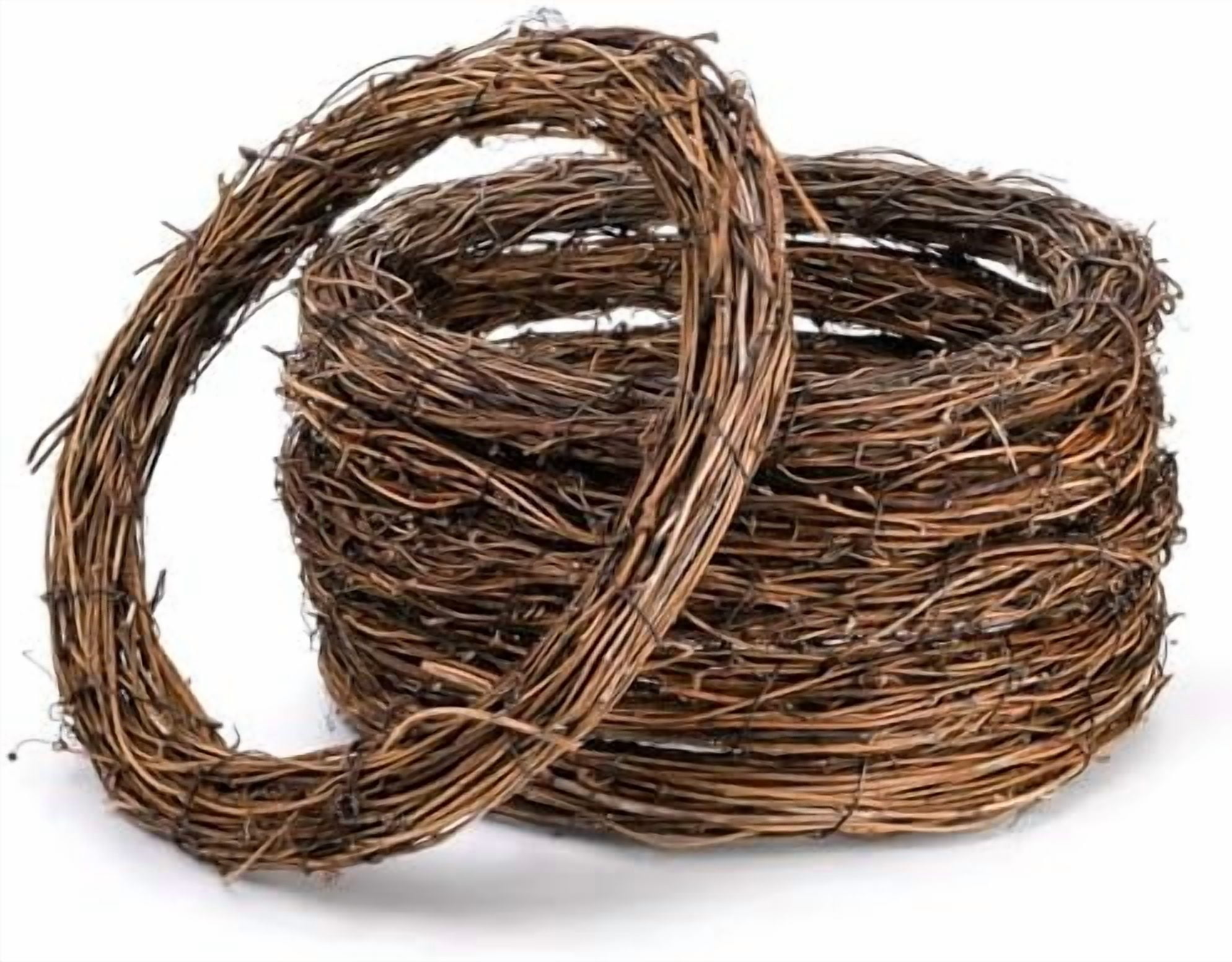 6 Pack 12 Inch Natural Grapevine Wreaths Vine Branch Wreaths DIY Rattan ...