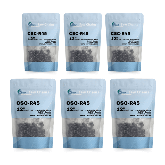 Dewalt DCCS620B 12-inch Chainsaw Chain Replacement 6-Pack by UpStart ...