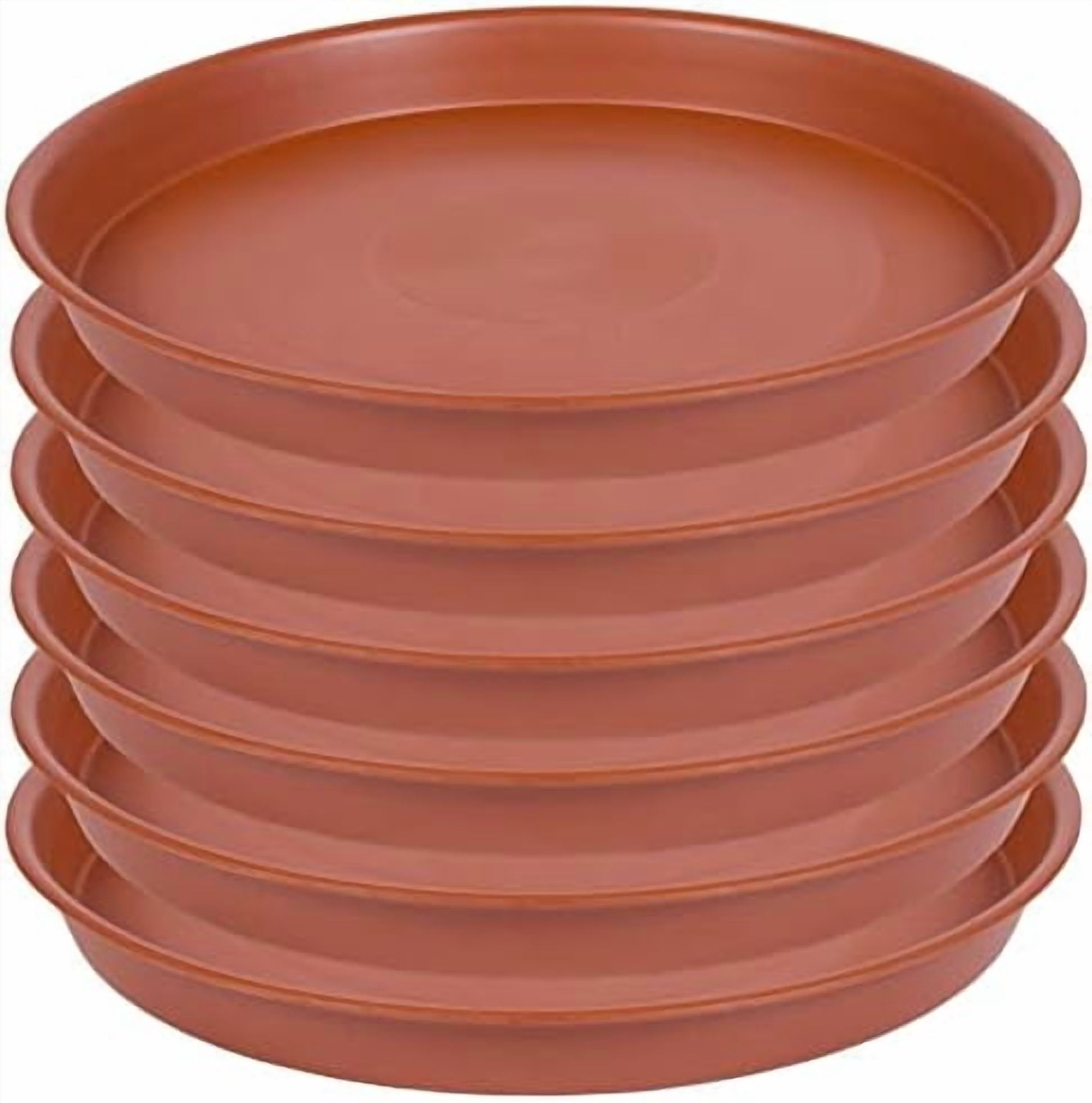 6 Pack of 12 inch Plant Saucer, Heavy Duty Plastic Planter Saucer 12 ...