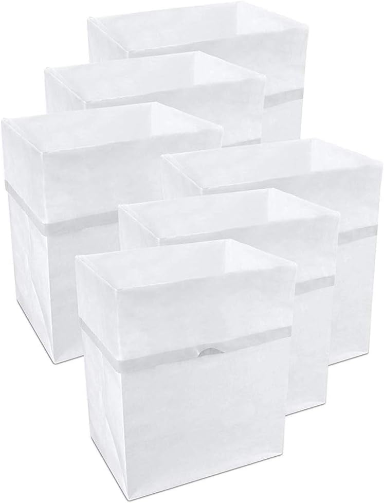 6-Pack 13 Gallon Disposable Trash Cans. Reusable Garbage and Recycling ...