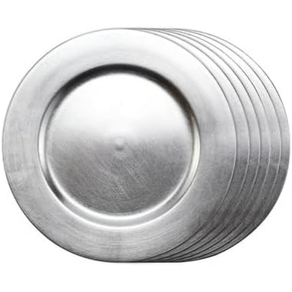 6 Pack 13" Round Charger Plate by - Table Setting for Weddings ...