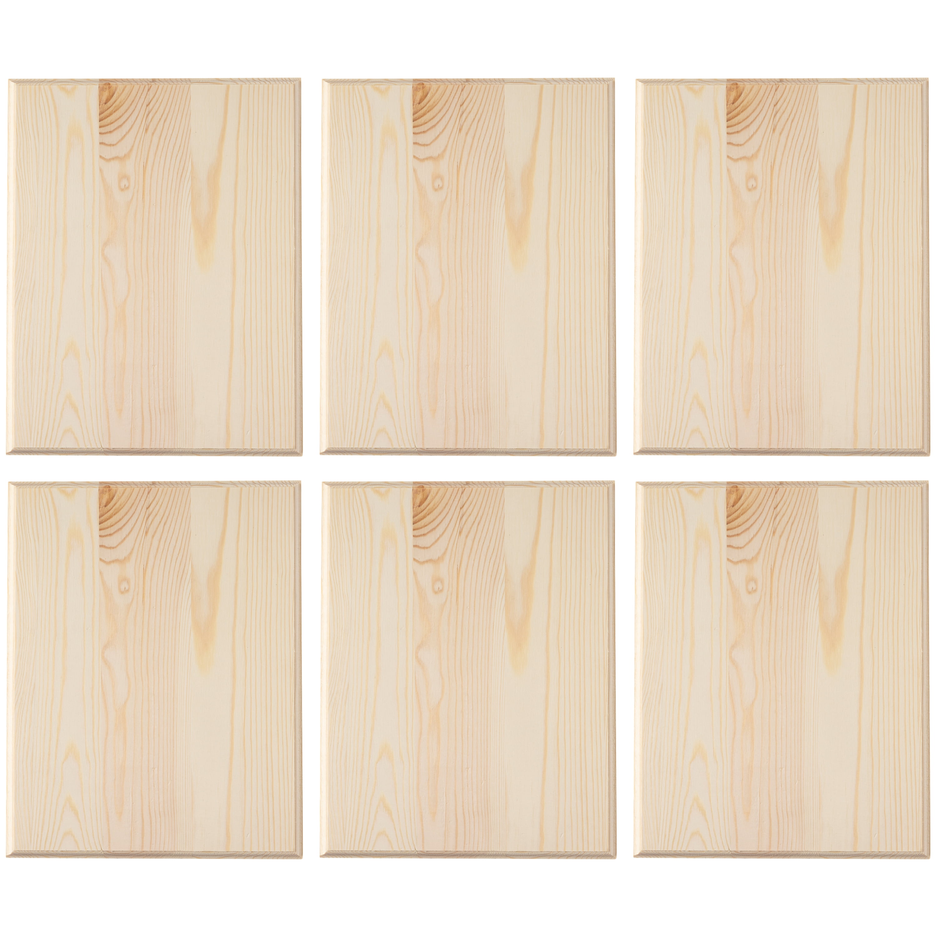 6 Pack: 14" Pine Rectangle Plaque by Make Market® - Walmart.com