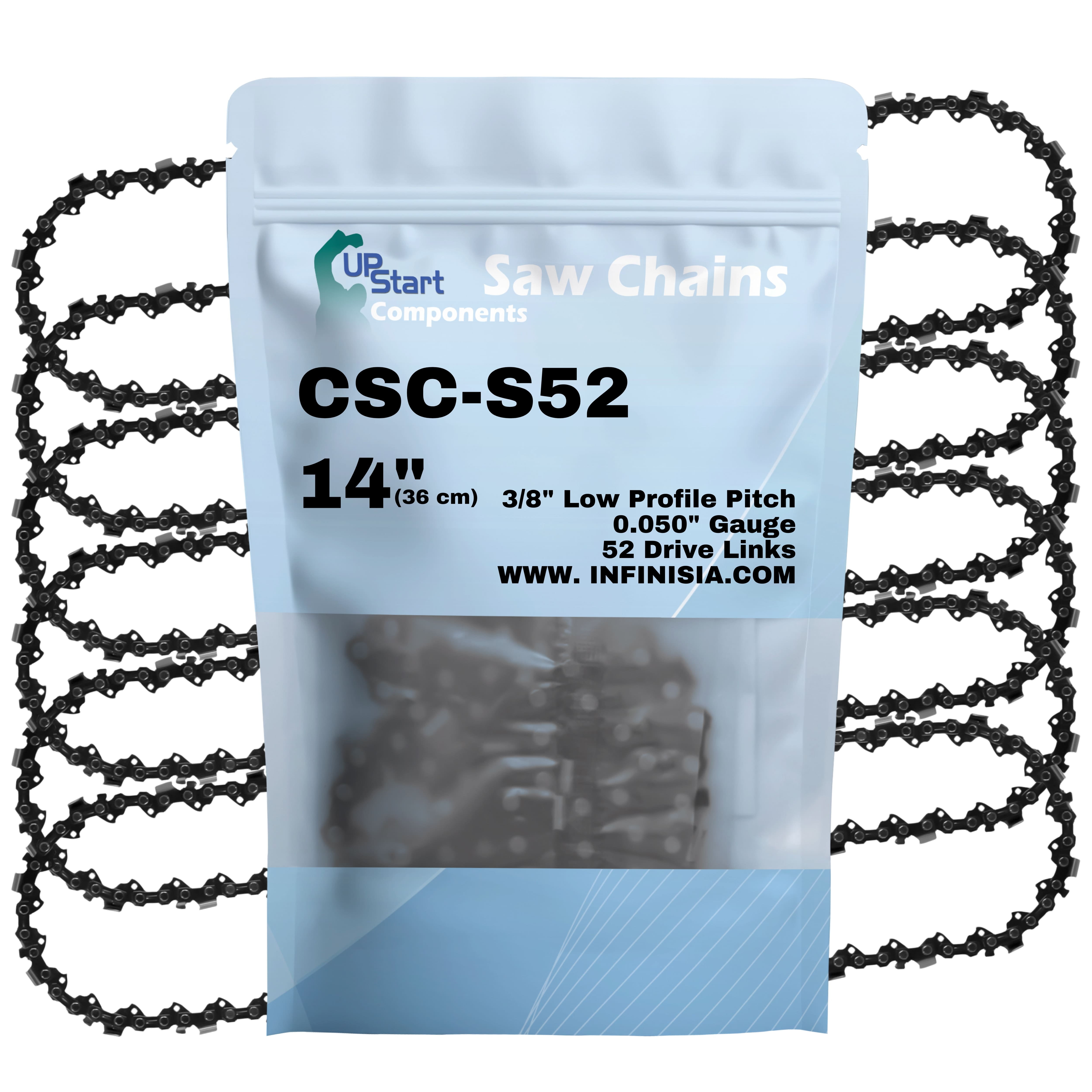 6-Pack 14-inch Chainsaw Chain Replacement for Toro 51140 Chainsaws ...