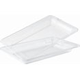 6-Pack 14" x 9" Clear Large Plastic Serving Trays, Reusable Serving ...
