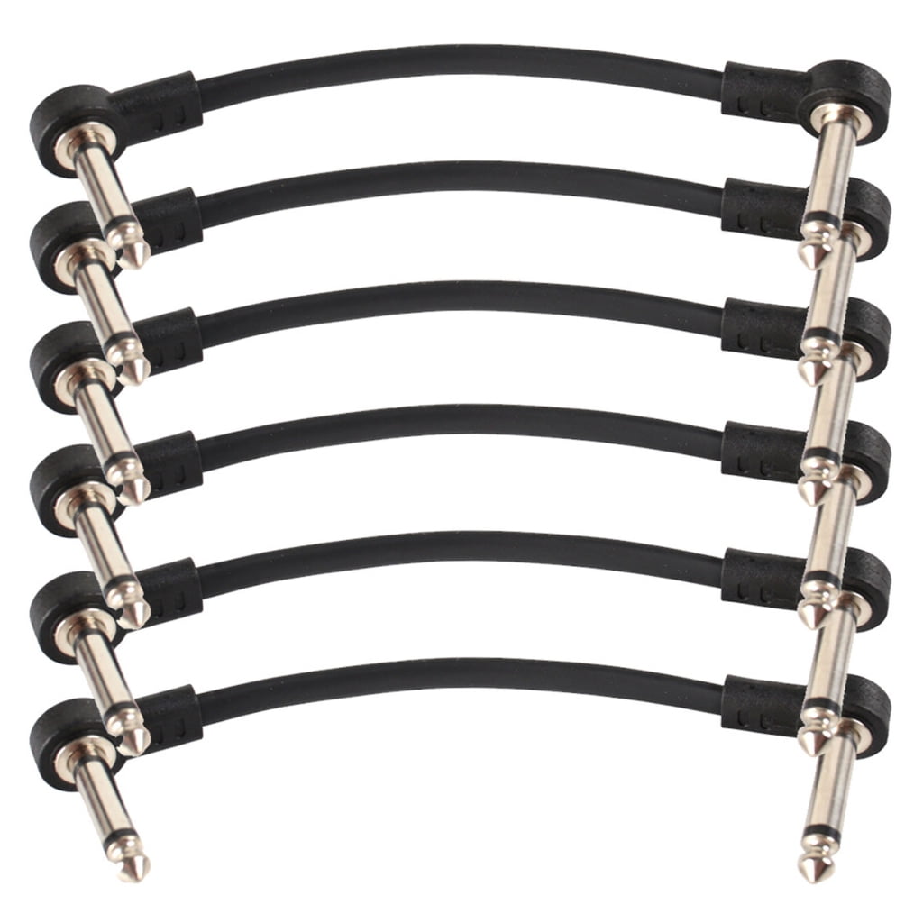 6 Pack 15cm Ribbon Guitar Patches Cable Low Capacitance Metal ...