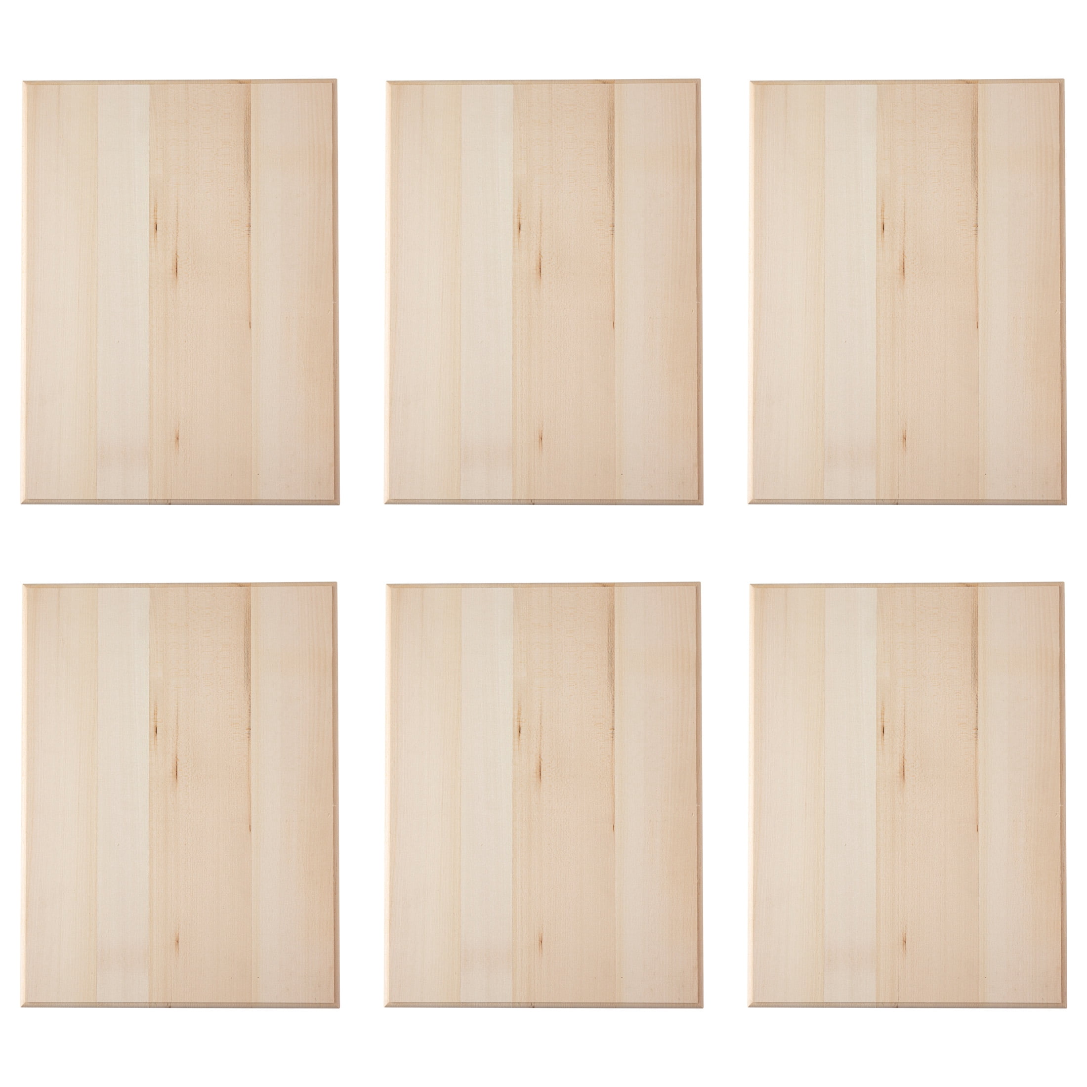 6 Pack: 16" Basswood Rectangle Plaque by Make Market - Walmart.com