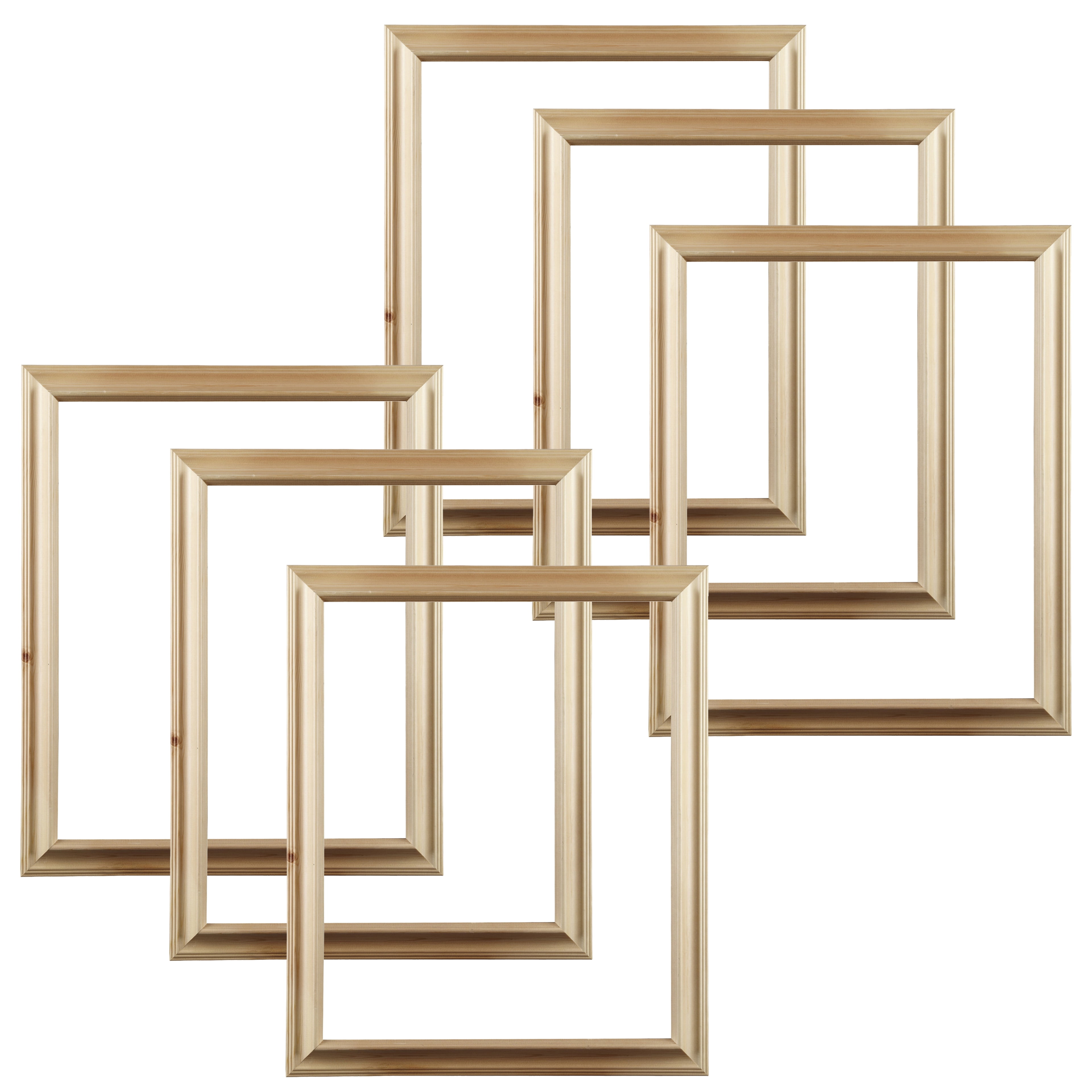 6 Pack: 16" x 20" Unfinished Open Back Frame by Studio Décor® - Walmart.com