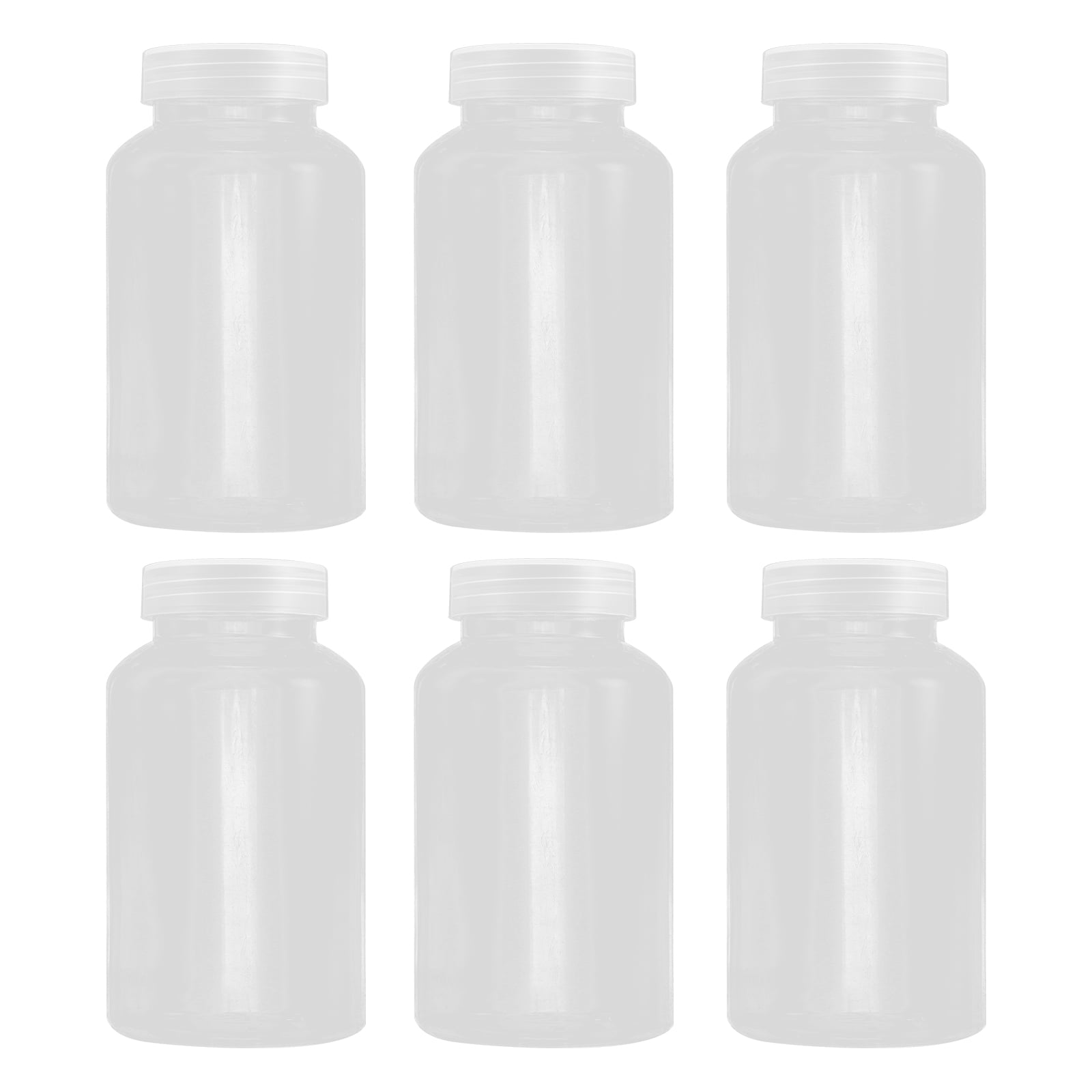 6 Pack 16oz Plastic Empty Reagent Bottle, Wide Mouth Polypropylene ...