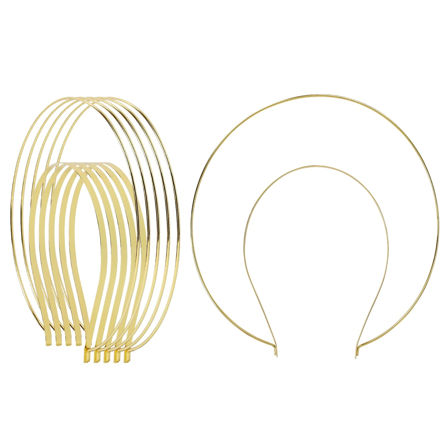 6 Pack 2 Layer Metal Gold Queen Goddess Angel Halo Crown Headband ...