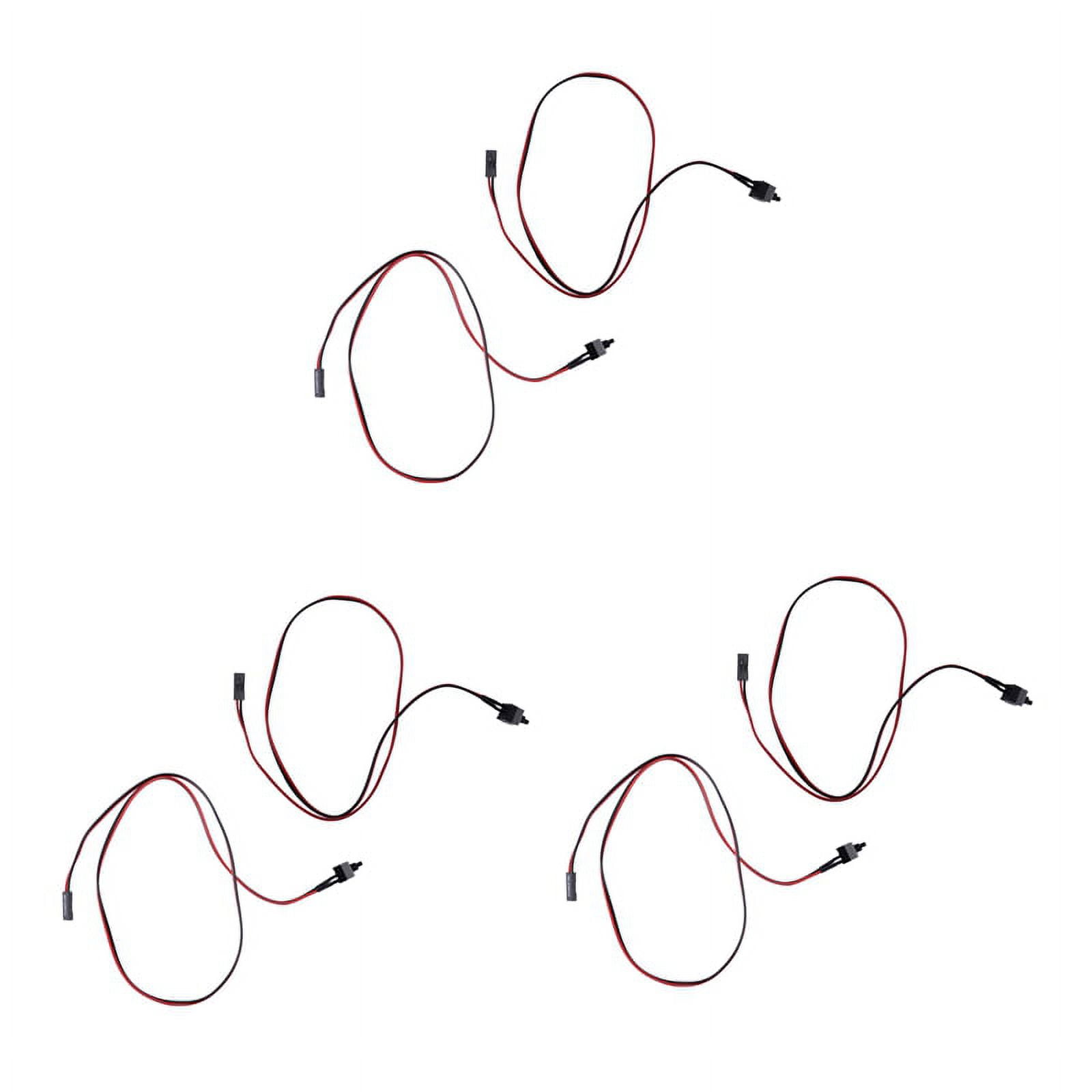 6 Pack 2 Pin SW PC Power Cable On/Off Push Button ATx Computer Switch ...