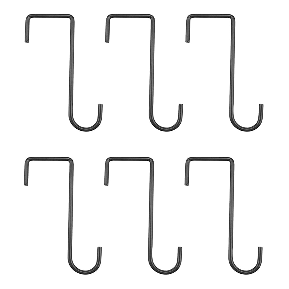6 Pack 2 x 6 inch Fence Hooks Patio Hooks Powder Coated Steel Hangers ...