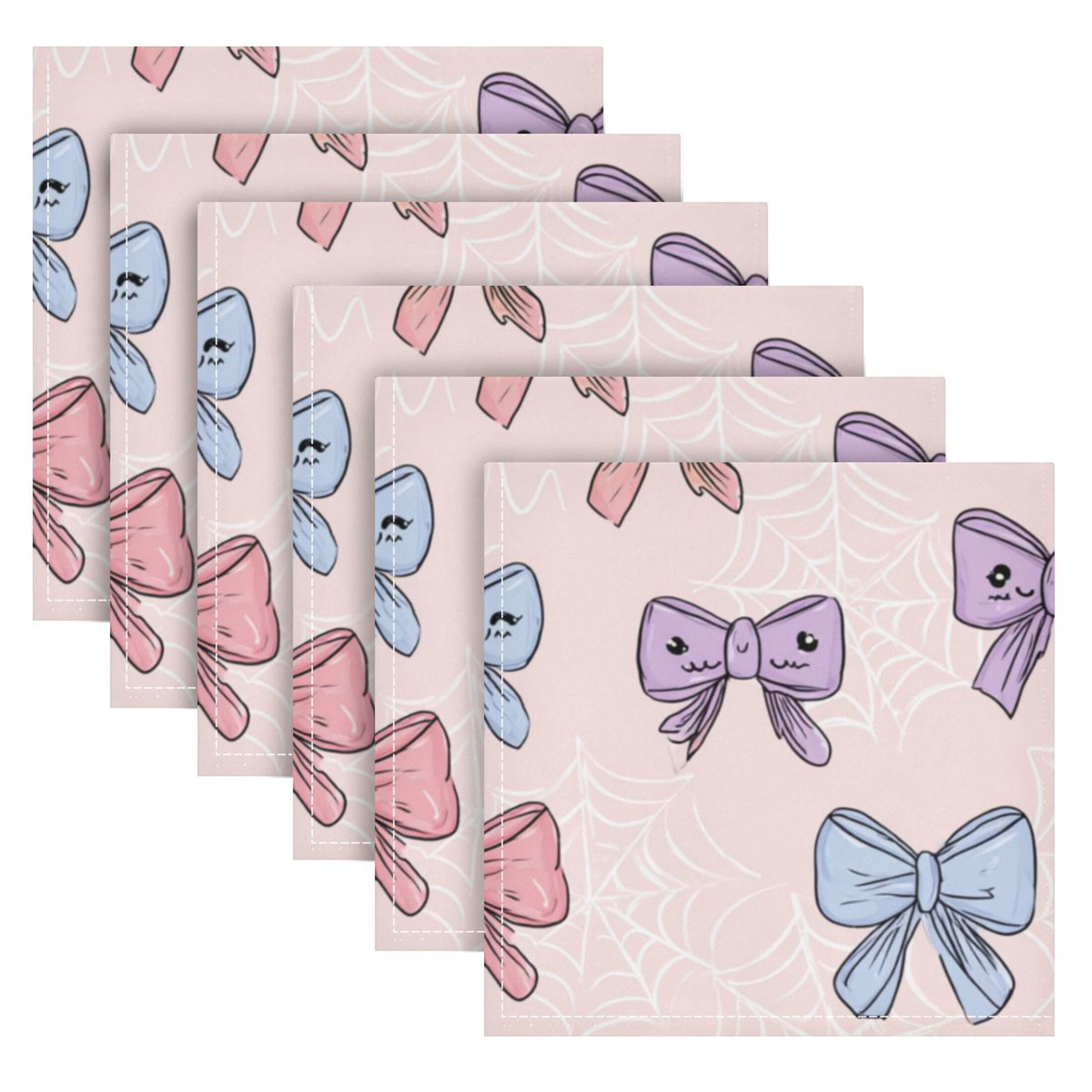 6 Pack 20'' x20" Satin Table Napkins Dinner Napkins for wedding Party ...