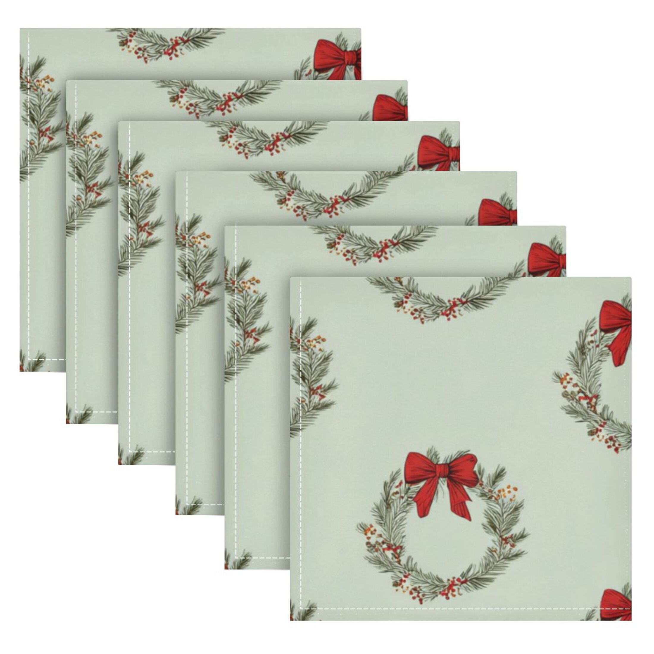 6 Pack 20'' x20" Satin Table Napkins Dinner Napkins for wedding Party ...