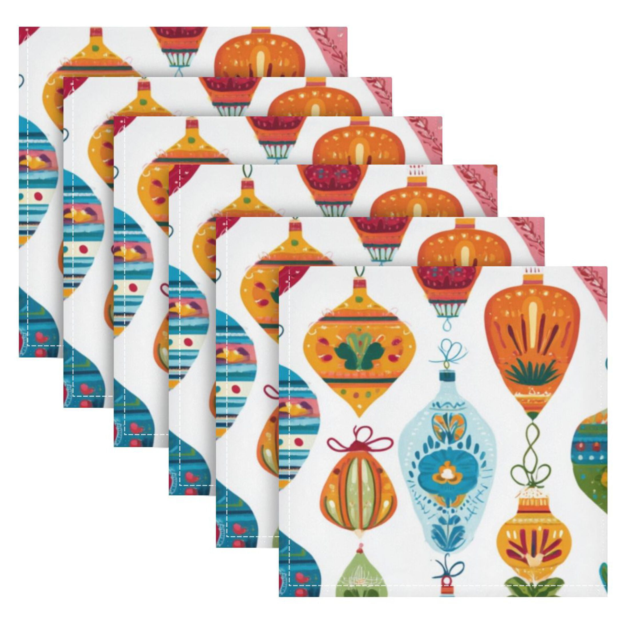 6 Pack 20'' x20" Satin Table Napkins Dinner Napkins for wedding Party ...