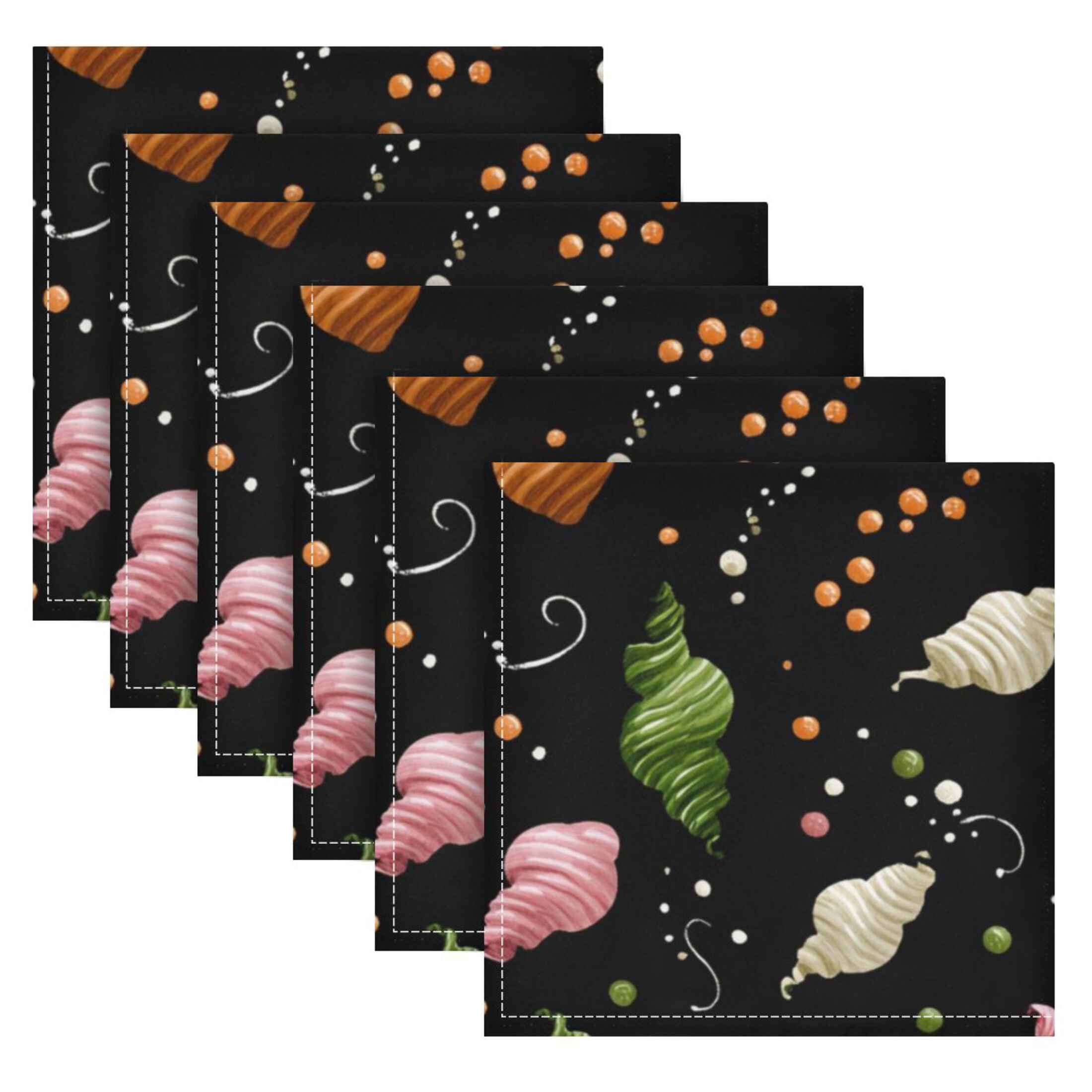 6 Pack 20'' x20" Satin Table Napkins Dinner Napkins for wedding Party ...