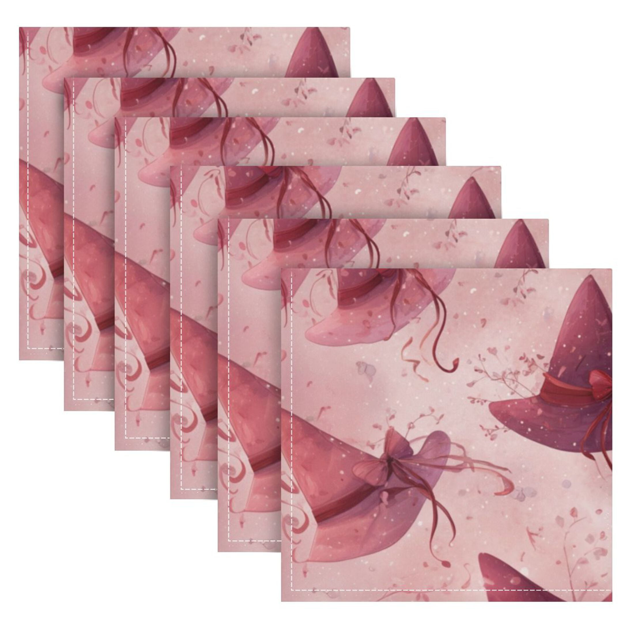 6 Pack 20'' x20" Satin Table Napkins Dinner Napkins for wedding Party ...