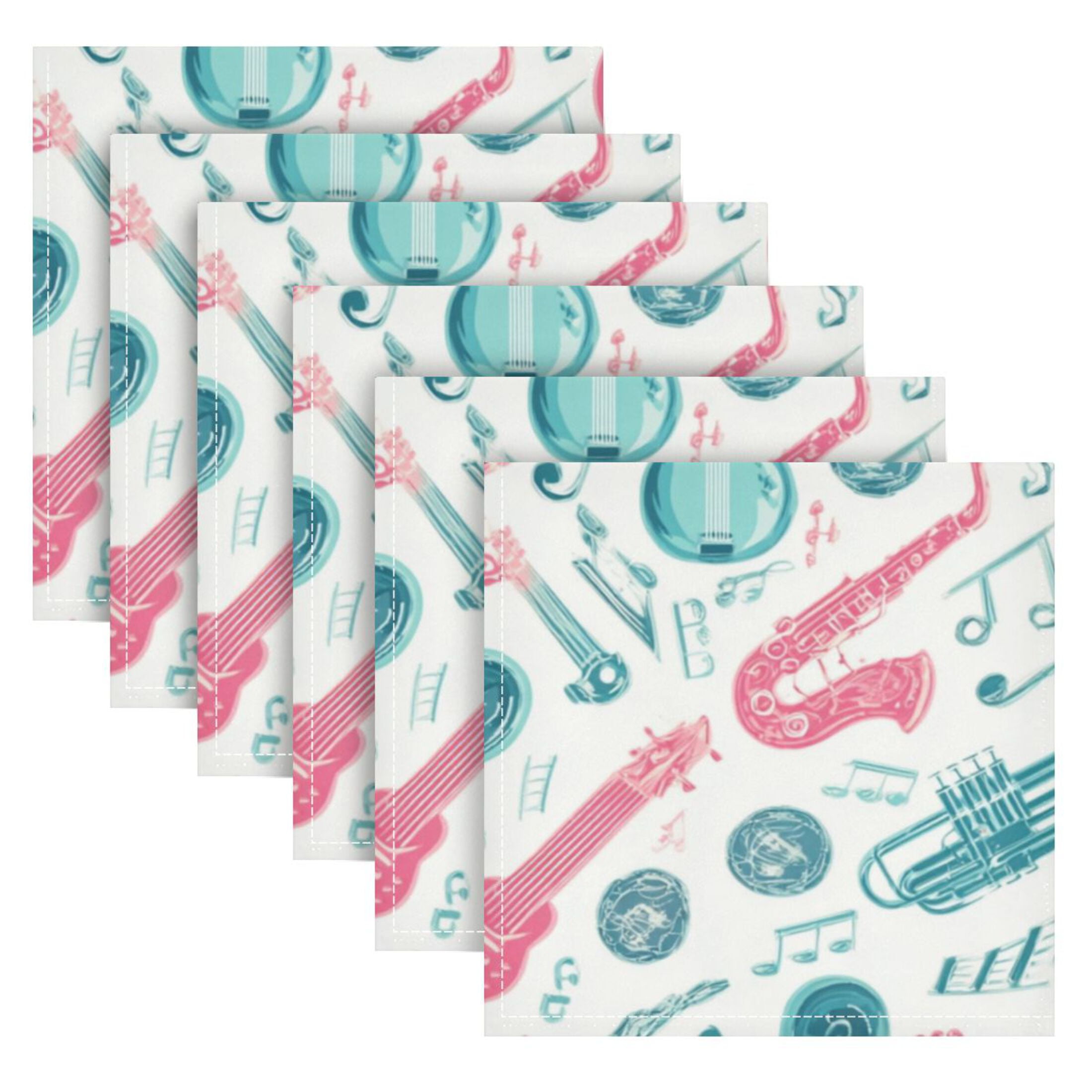 6 Pack 20'' x20" Satin Table Napkins Dinner Napkins for wedding Party ...