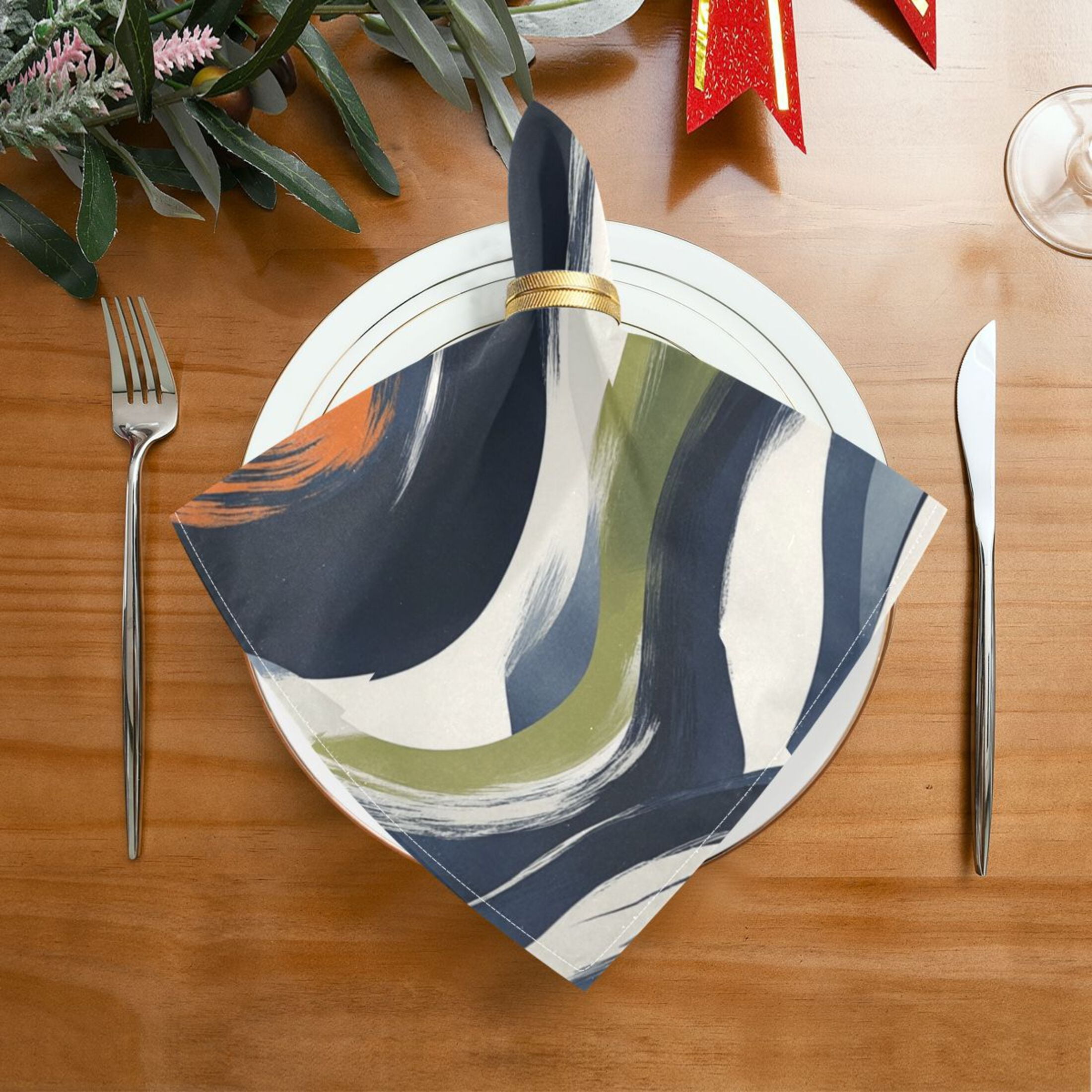 6 Pack 20'' x20" Satin Table Napkins Dinner Napkins for wedding Party ...