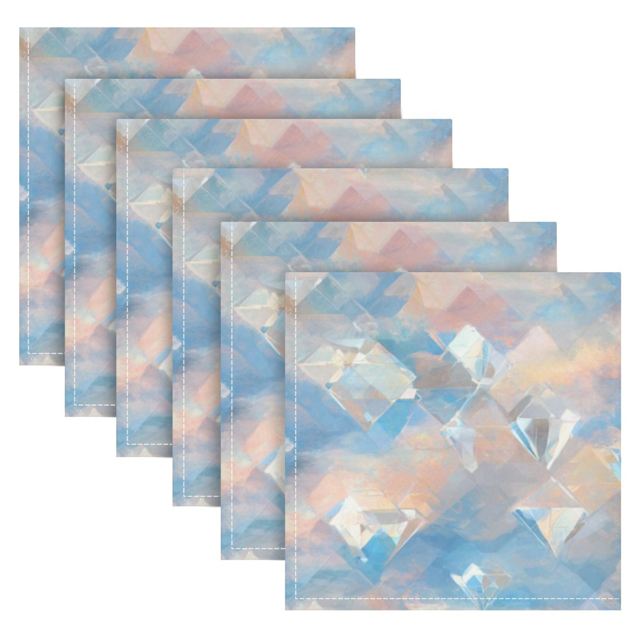 6 Pack 20'' x20" Satin Table Napkins Dinner Napkins for wedding Party ...
