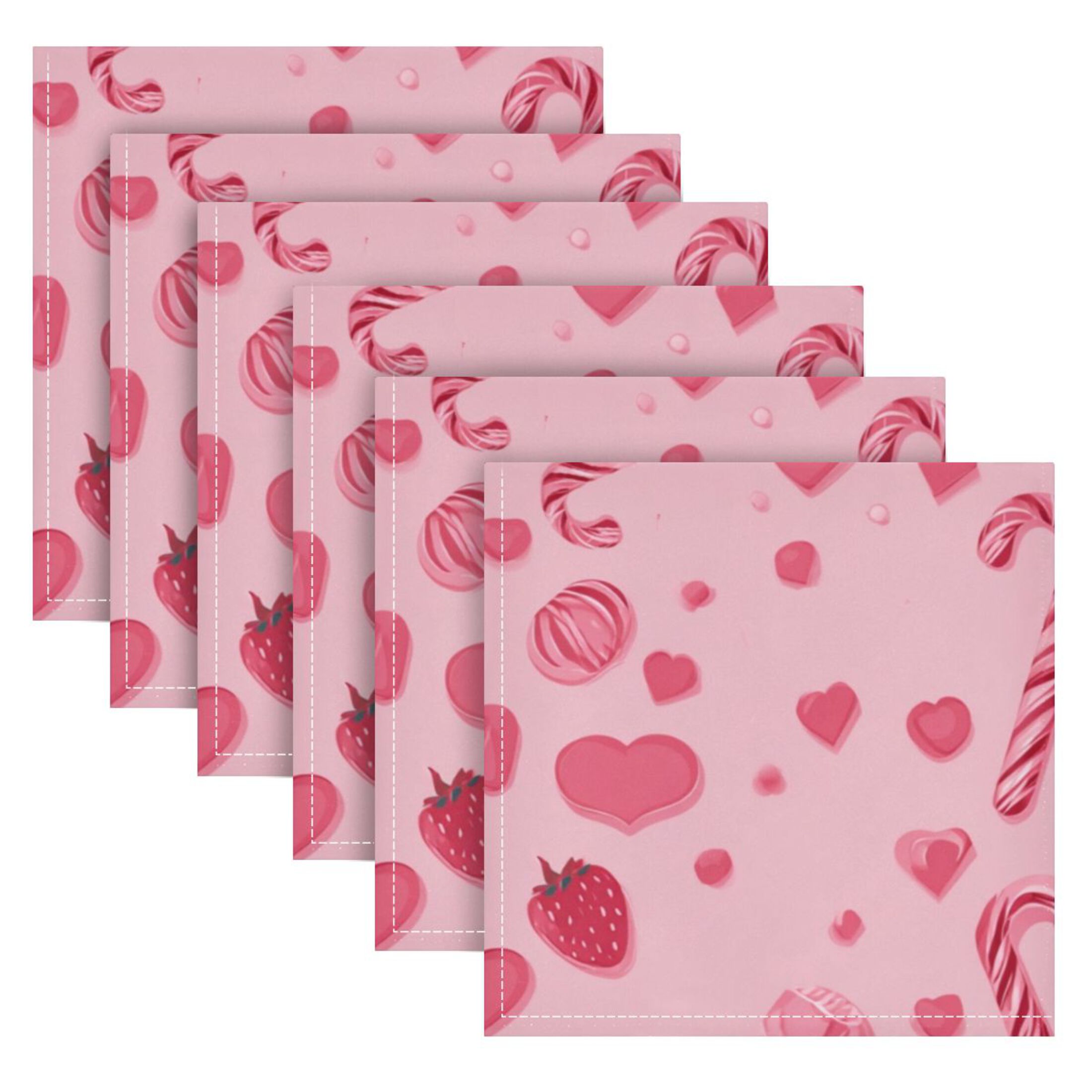 6 Pack 20'' x20" Satin Table Napkins Dinner Napkins for wedding Party ...