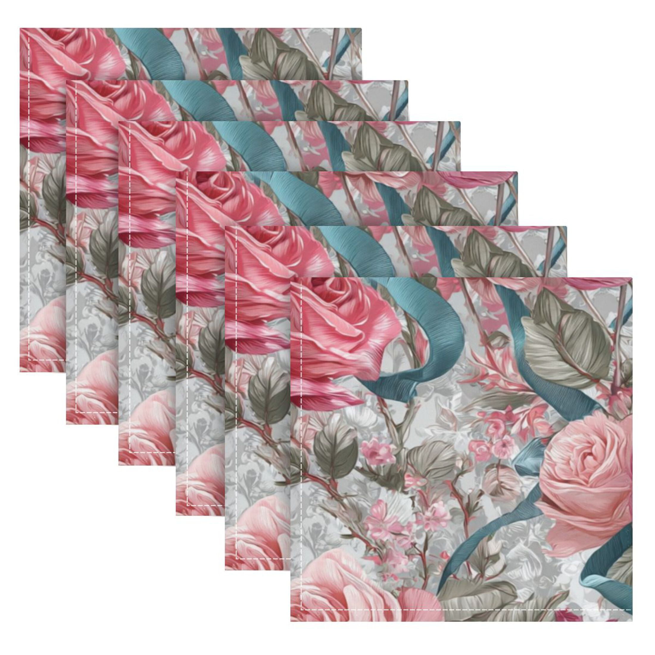6 Pack 20'' x20" Satin Table Napkins Dinner Napkins for wedding Party ...