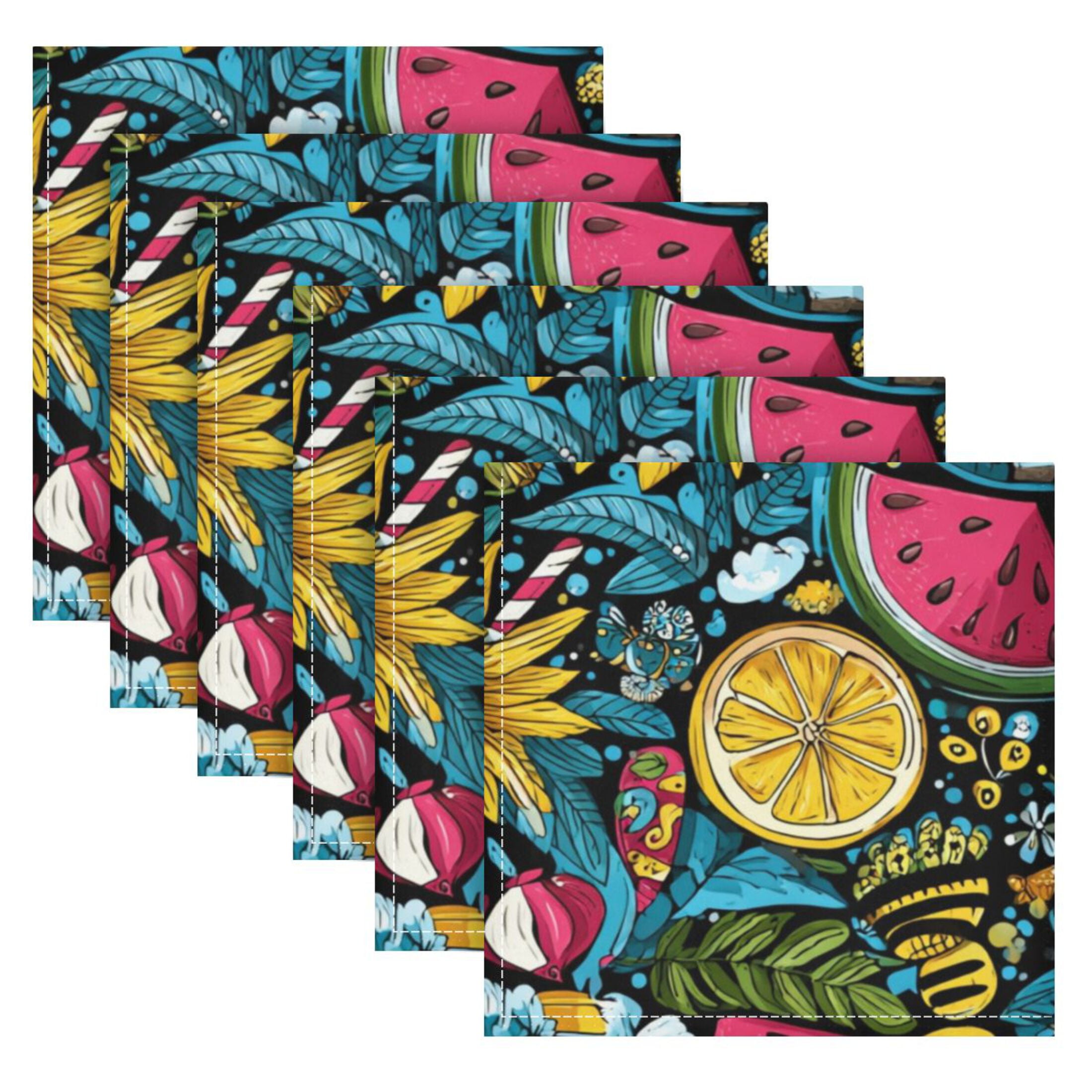 6 Pack 20'' x20" Satin Table Napkins Dinner Napkins for wedding Party ...