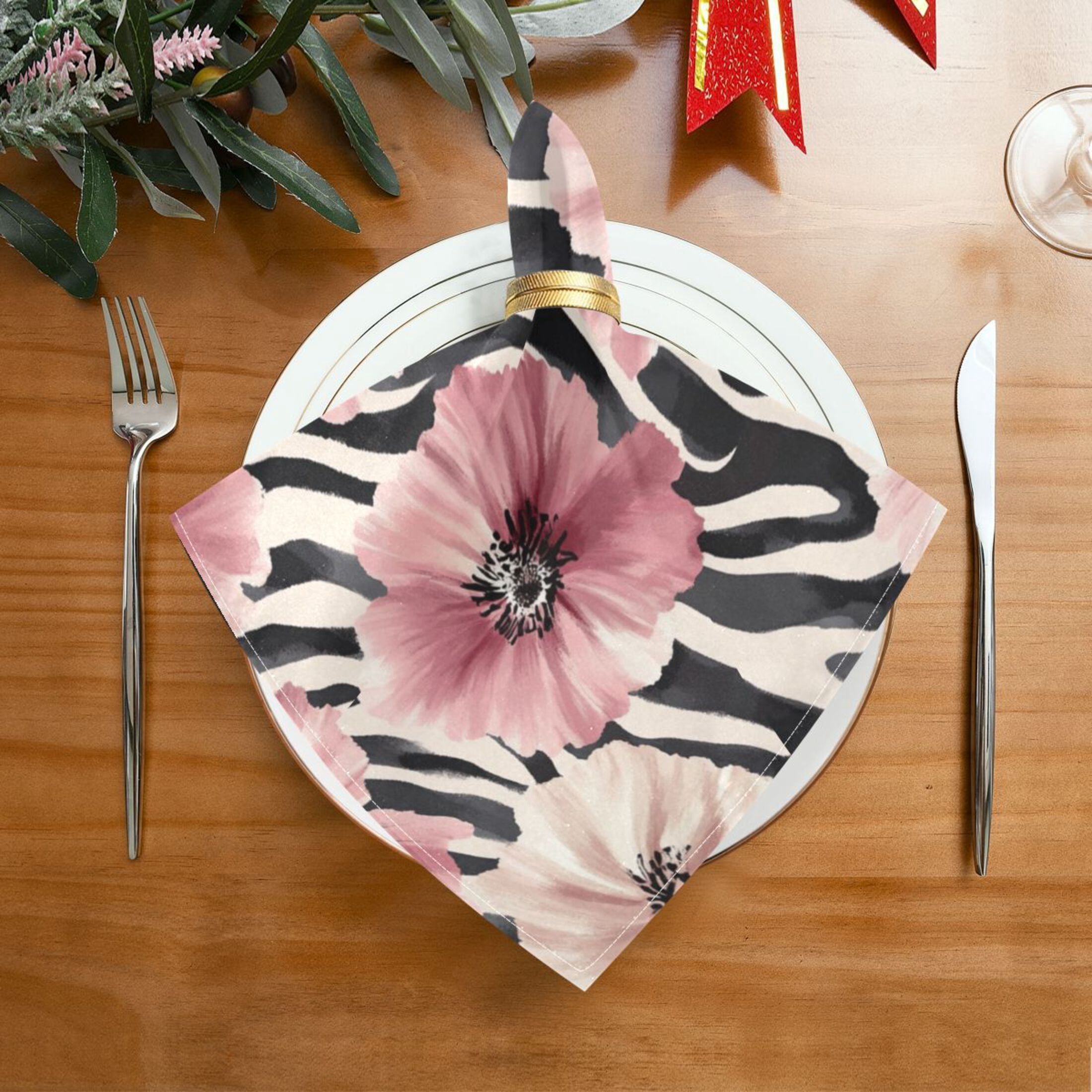 6 Pack 20'' x20" Satin Table Napkins Dinner Napkins for wedding Party ...
