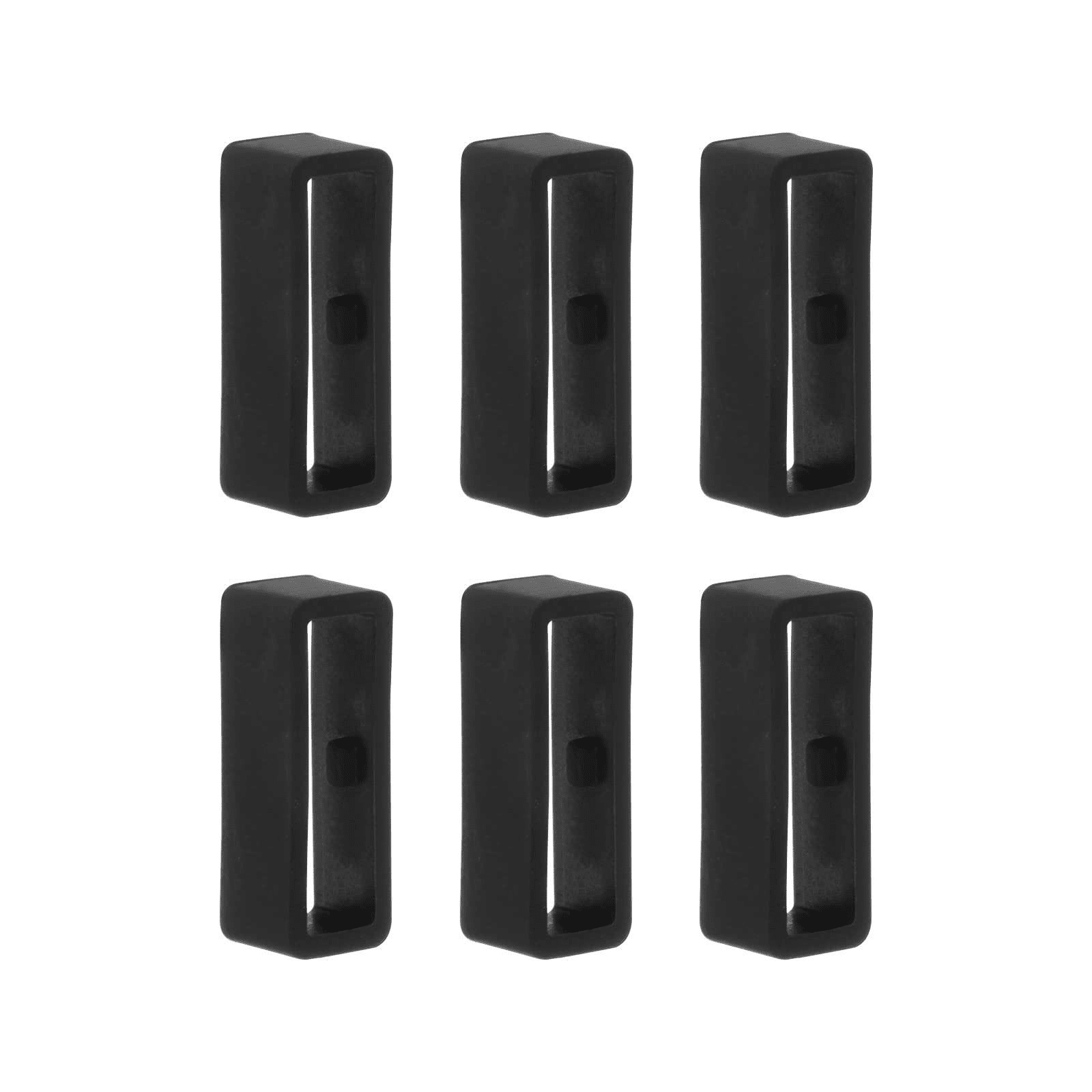 6-Pack 24mm Universal Rubber Watch Strap Buckle Clip - Secure Activity ...