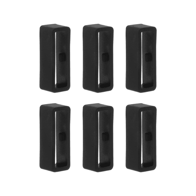 6-Pack 24mm Universal Rubber Watch Strap Buckle Clip - Secure Activity ...