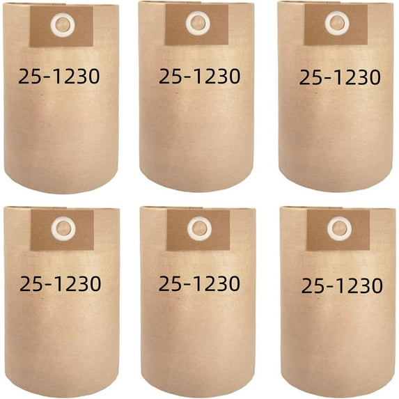 6 Pack 25-1230 Disposable Filter Bag ,Compatible with Stanley ...