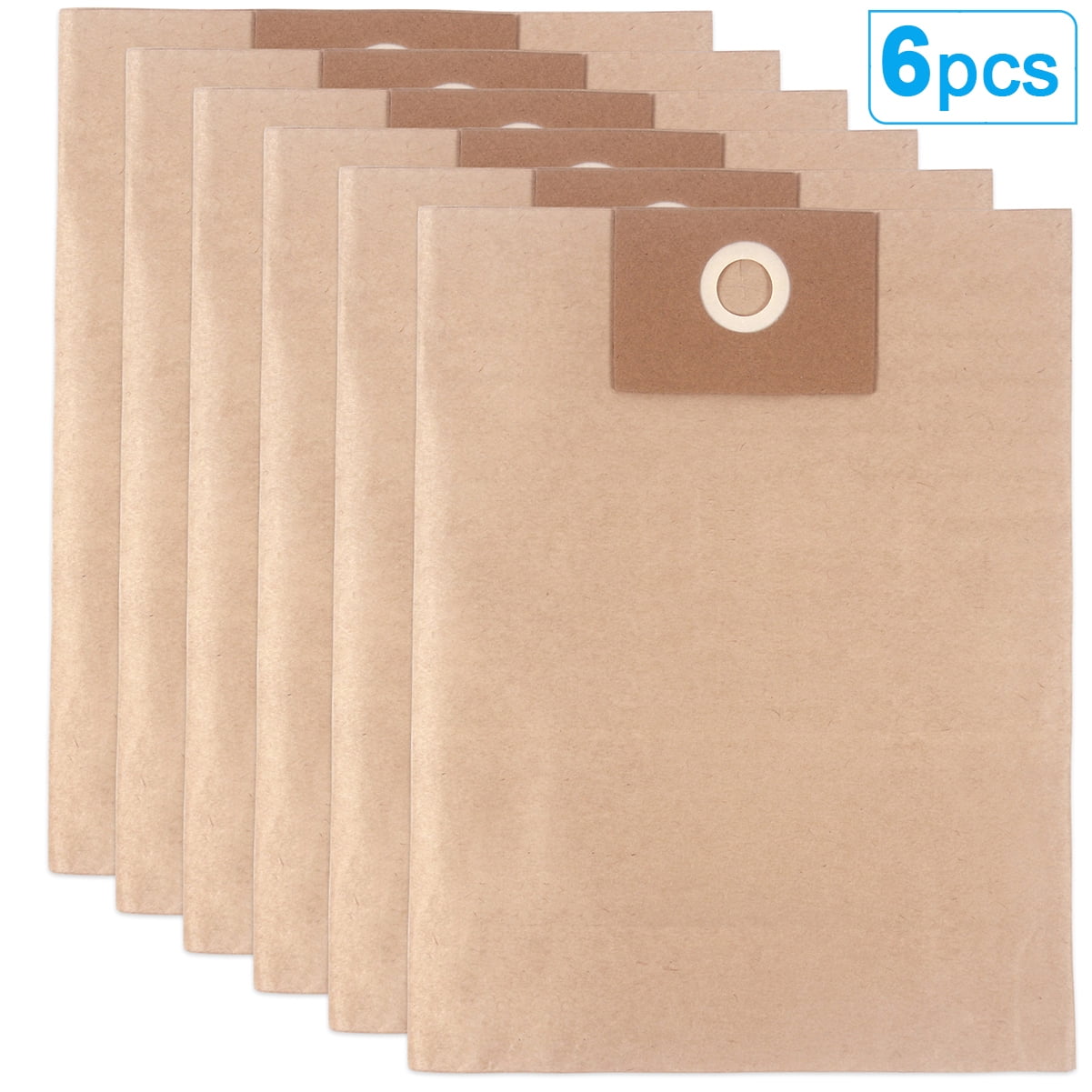 6 Pack 25-1230 Filter Bags Replacement for Stanley 4-5 Gallon Wet/Dry ...