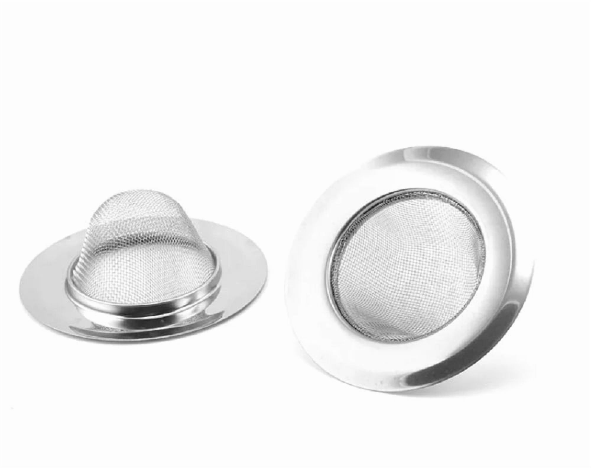 TIKA, 4-Pack Stainless Steel Drain Strainers, 2.75 inch, Hair Catcher ...