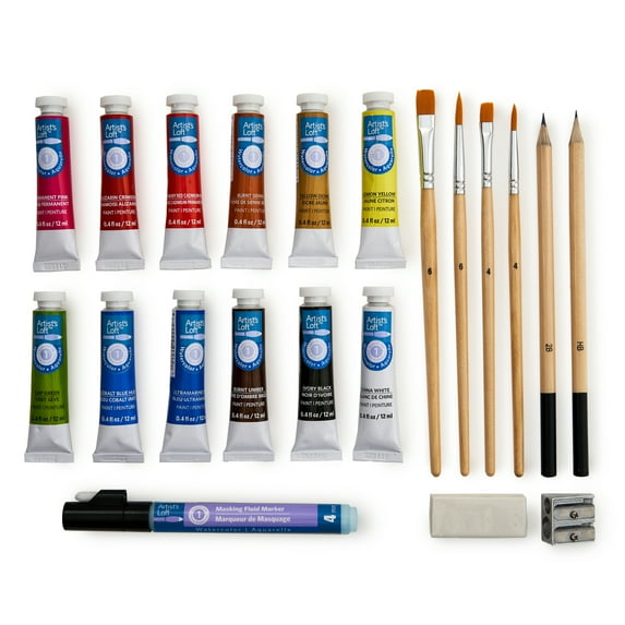 6 Pack: 28 Piece Level 1 Complete Watercolor Painting Set by Artist's ...