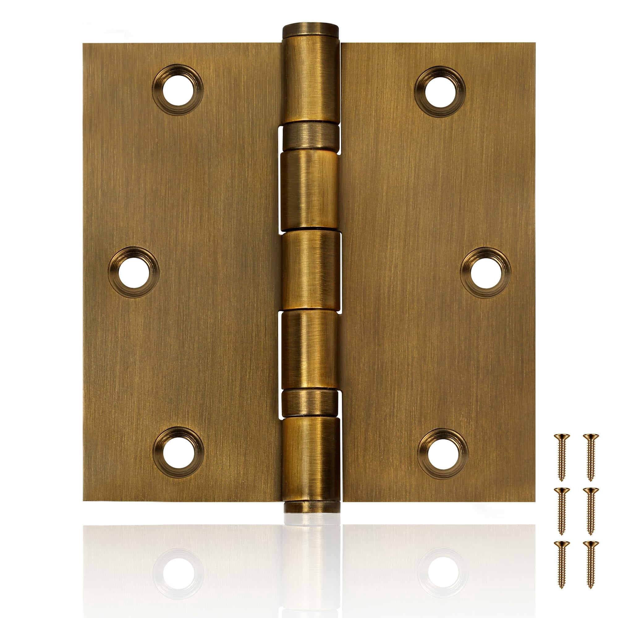 6 Pack 3.5" x 3.5" Heavy Duty Stainless Steel Door Hinges - Non ...