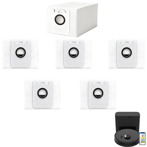 6 Pack 3.5L Vacuum Bags Compatible with bObsweep Dustin & Orb-i Self ...