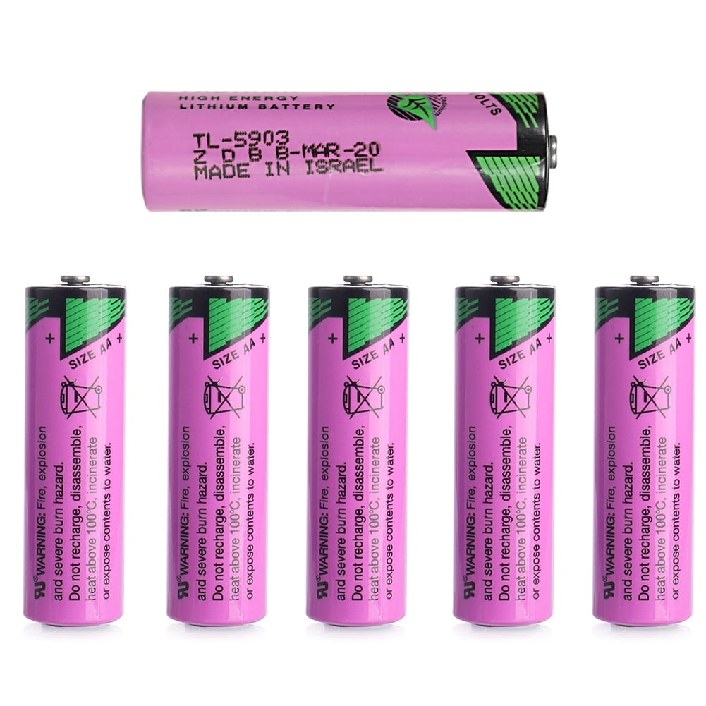 (6-Pack) 3.6V 2400mAh TL-5903 AA Lithium Battery for Tadiran TL-5903 SL ...