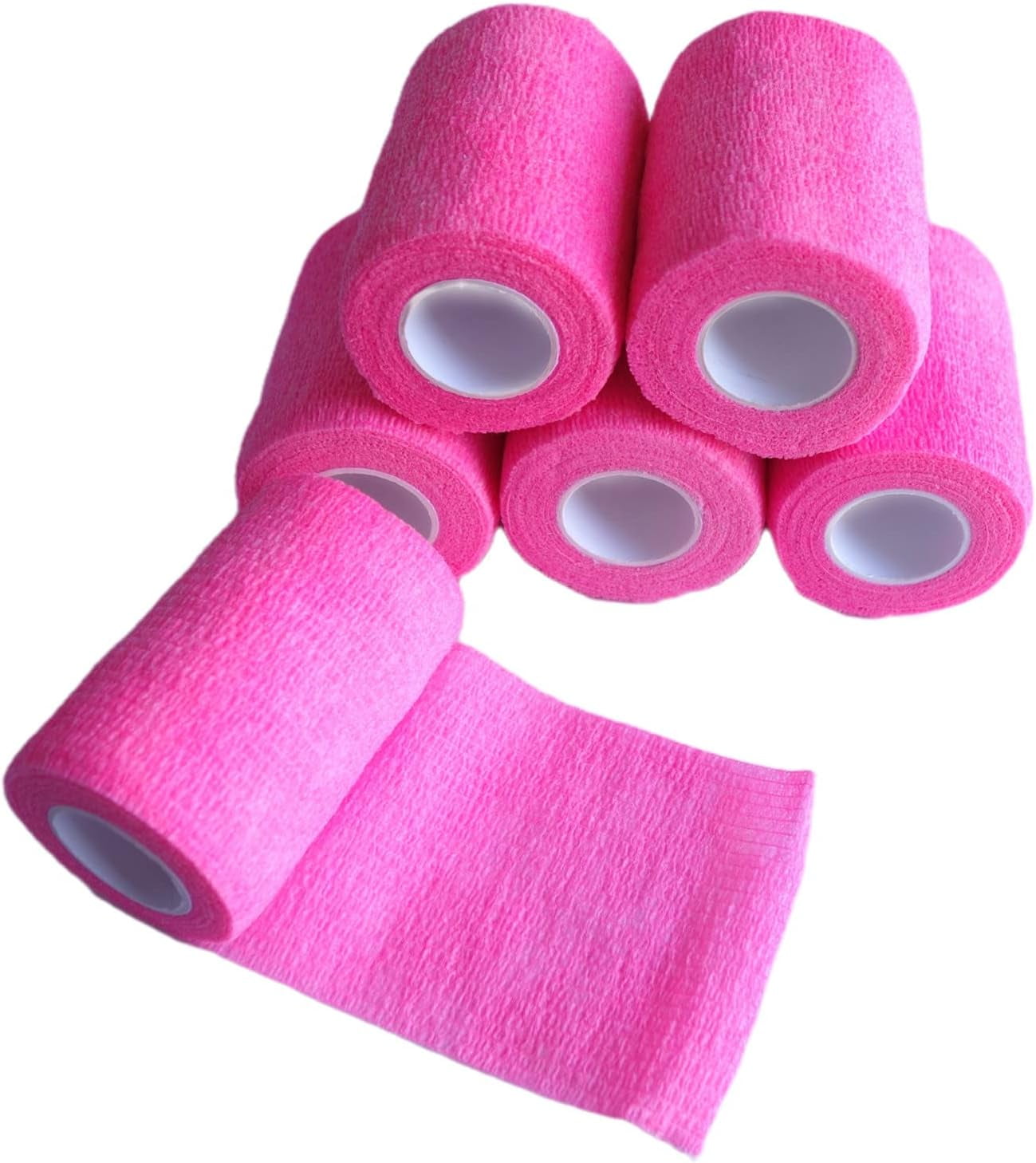 6 Pack 3 inches x 5 Yards Self Adhesive Bandage Wrap Breathable ...