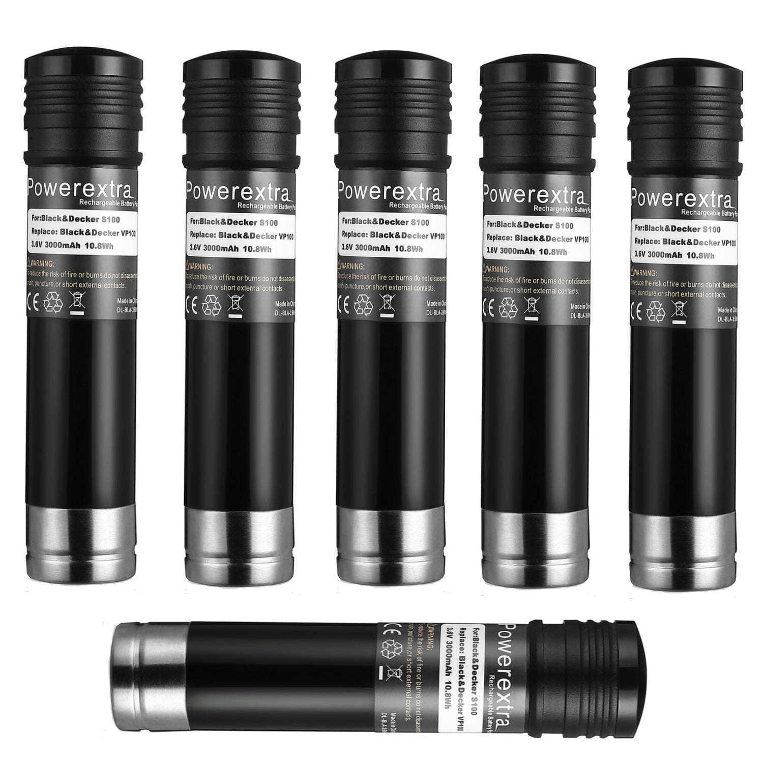6 Pack 3000mAh 3.6V Batteries for Black & Decker VersaPak VP100 VP105 ...