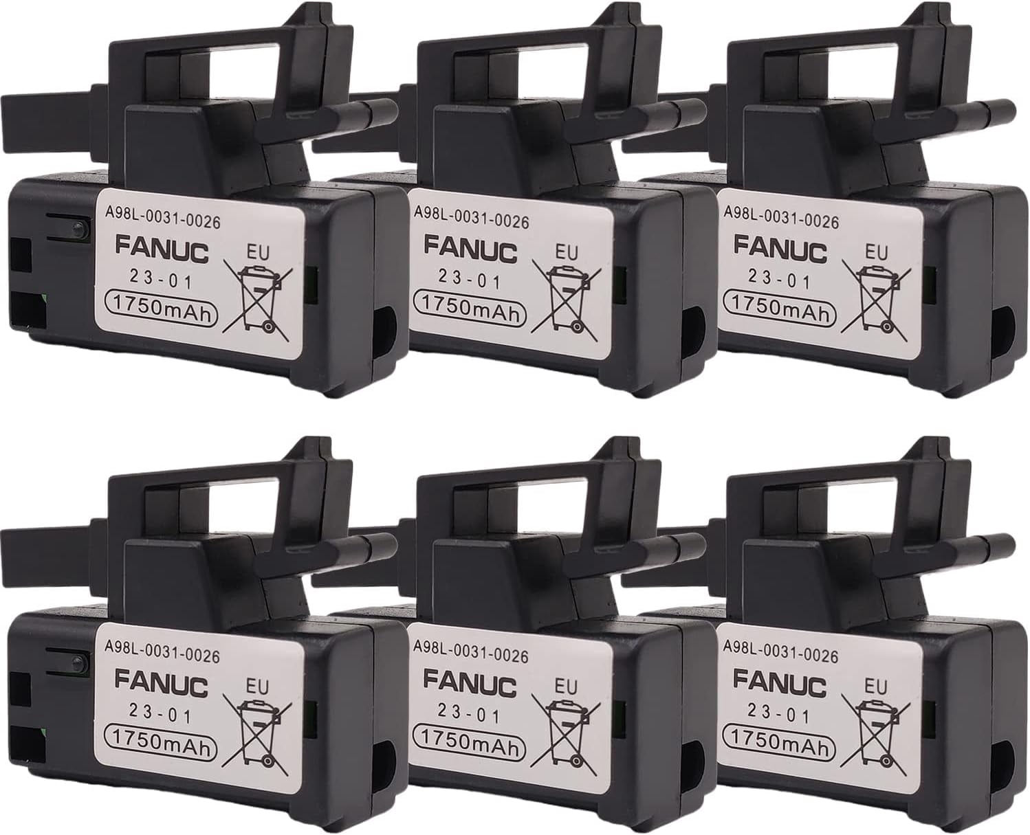 (6-Pack) 3V Batteries for A98L-0031-0026 A98L 0031 0026 New GE FANUC ...